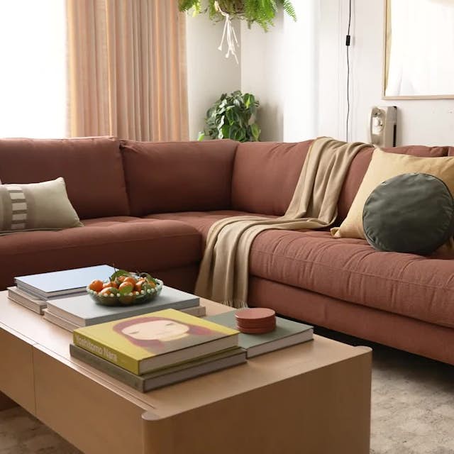 Sven Ratine Oxide Tufted Corner Sectional Sofa | Article